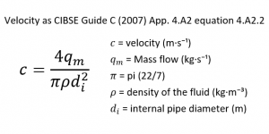 Pipe Velocity – Dimension